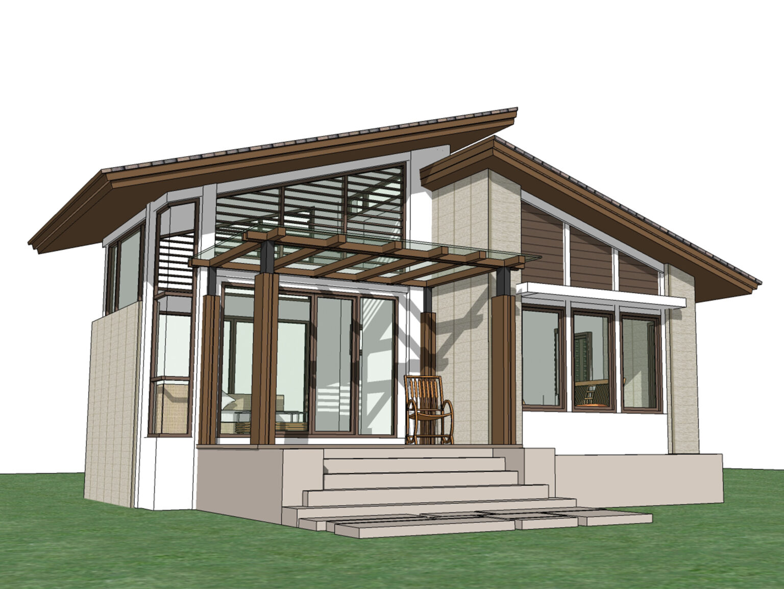 แบบบ้านชั้นเดียวหลังเล็ก MT1-001