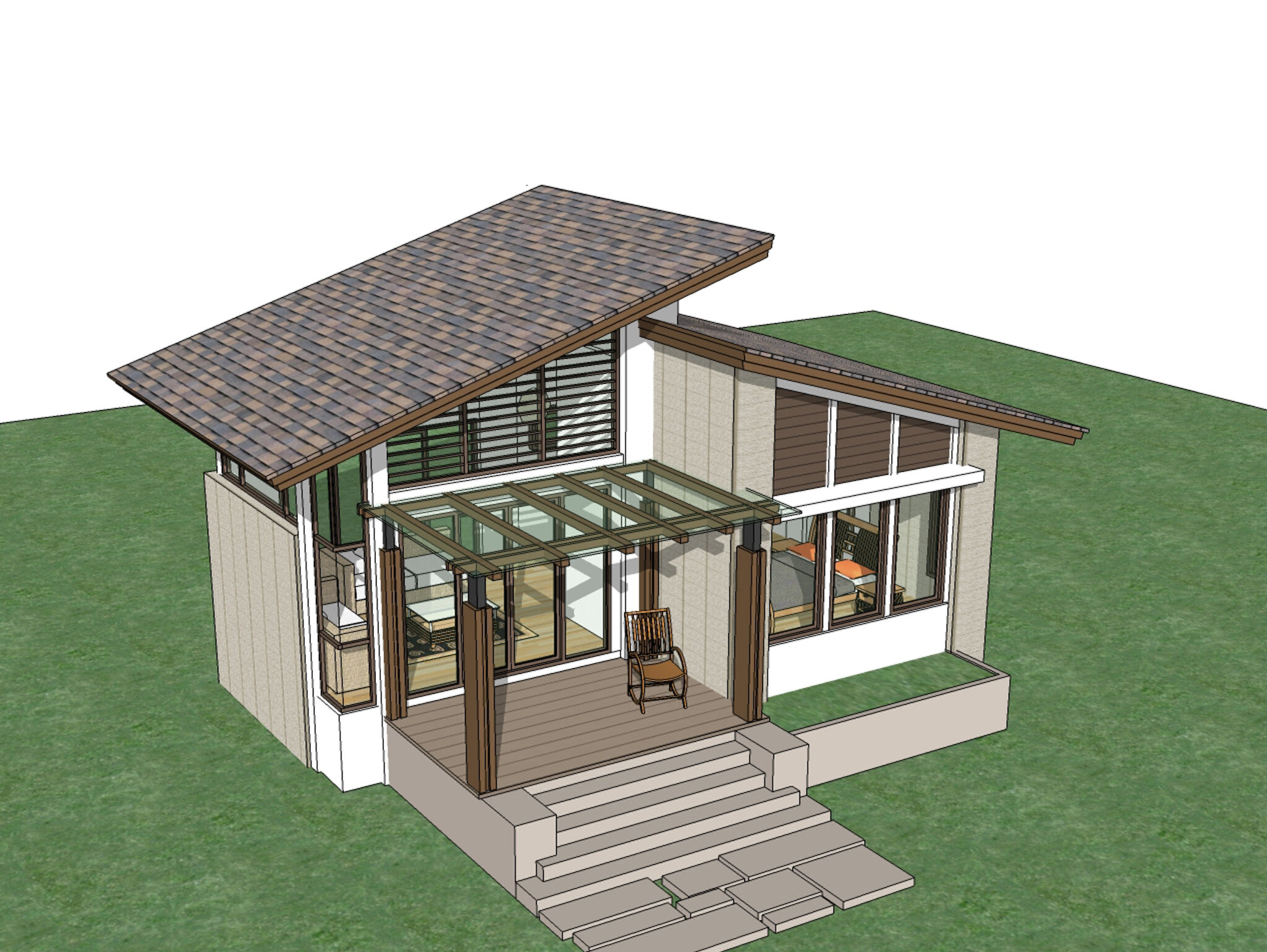 แบบบ้านชั้นเดียวหลังเล็ก MT1-001