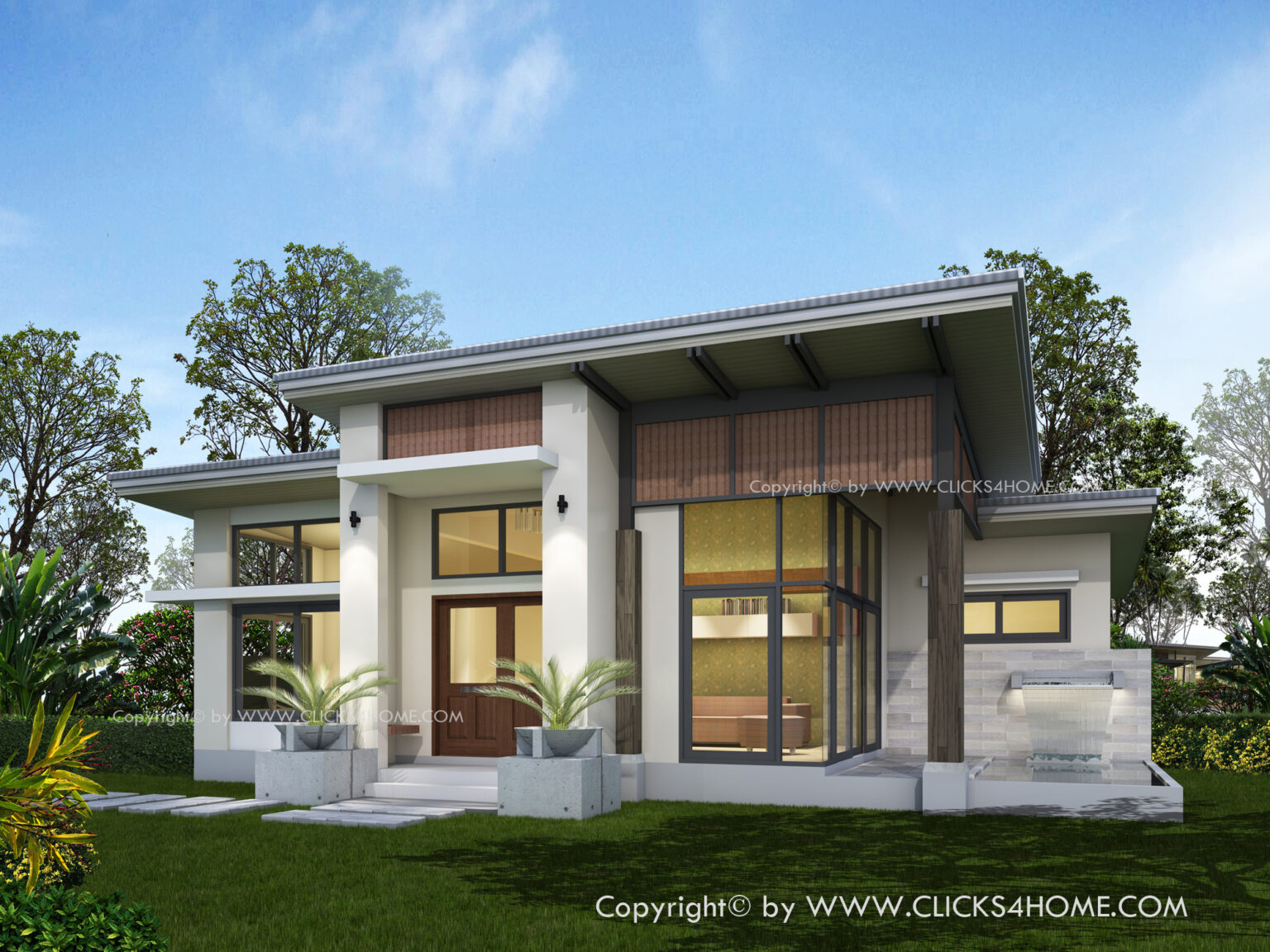 แบบบ้านชั้นเดียวหลังเล็ก MT1-001