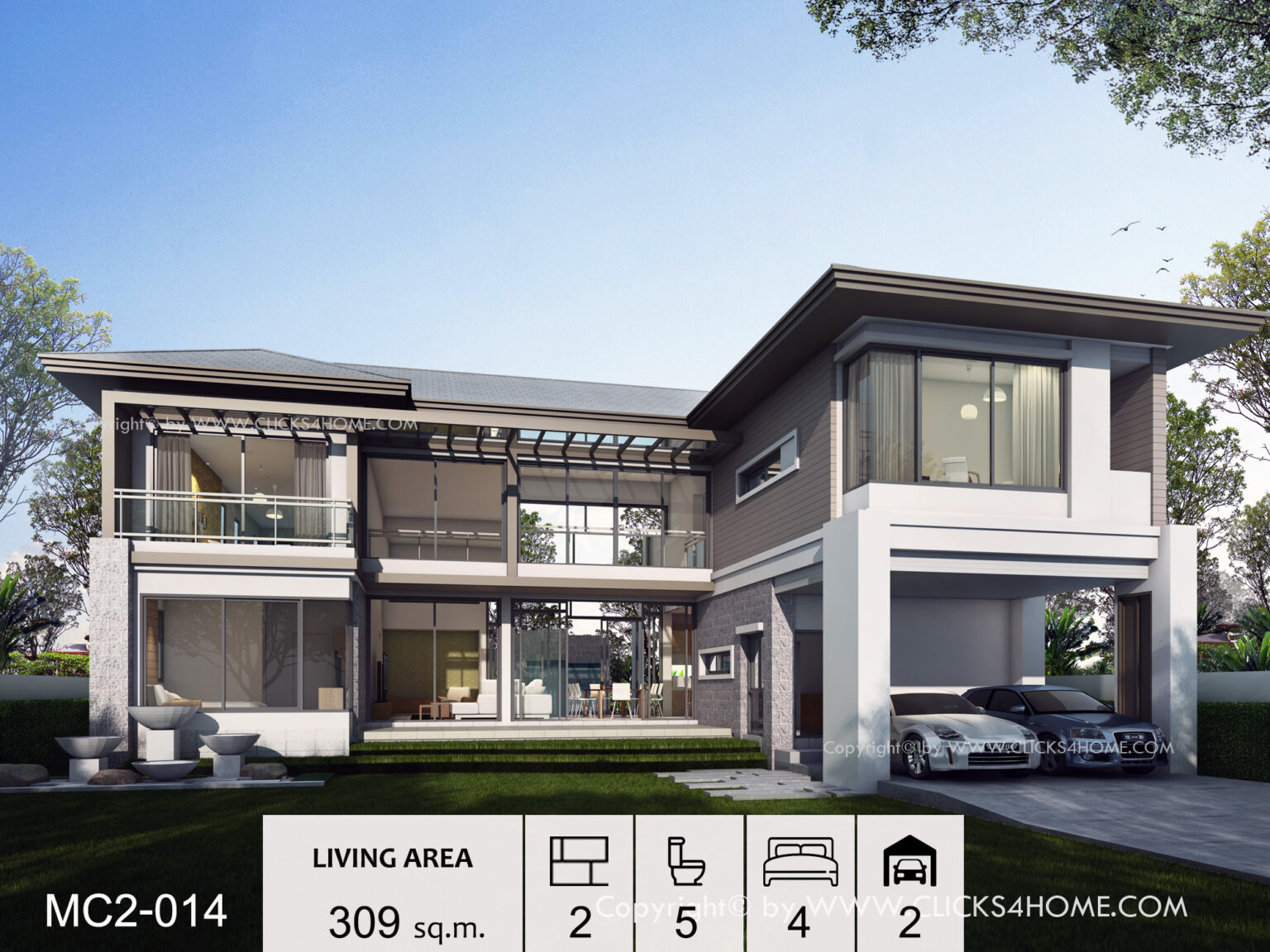 แบบบ้านสองชั้นสวยๆ | มีให้เลือกหลากหลายรูปแบบ หลากหลายสไตล์