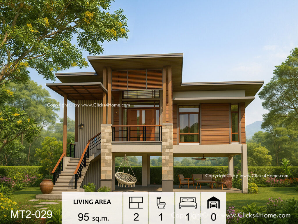 clicks4home | แบบบ้านยกสูง ใต้ถุนโล่ง สวยๆ-ปี 2025