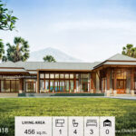 แบบบ้านหนึ่งชั้น TP1-017 ยกใต้ถุน อารมณ์บ้านพักผ่อน รูปแบบรีสอร์ท